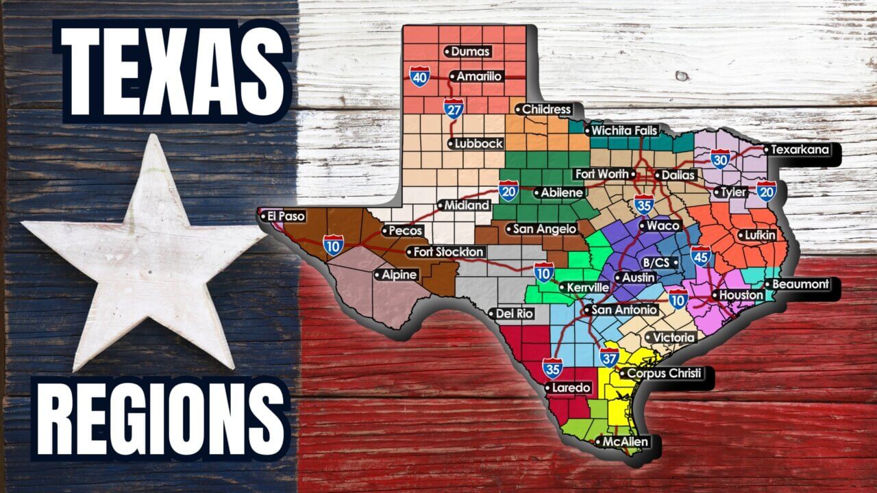 Texas Region Map: A Guide to Geographic Locations & Names